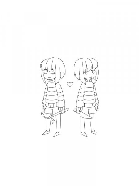 Undertale coloring pages