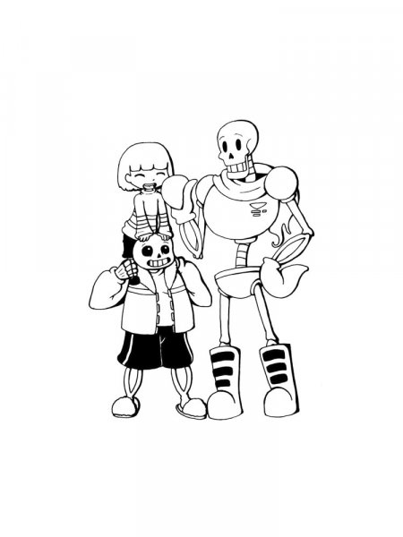 Undertale coloring pages