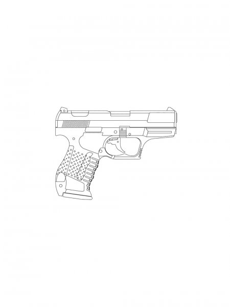 Weapons coloring pages