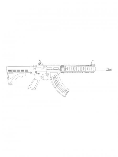 Weapons coloring pages