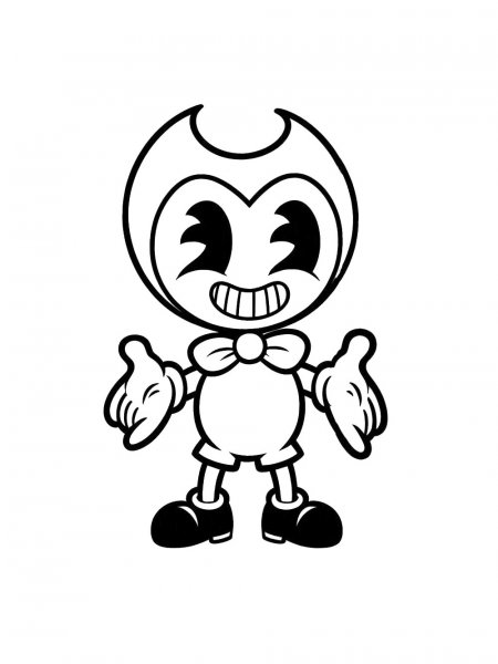Bendy and the ink machine coloring pages