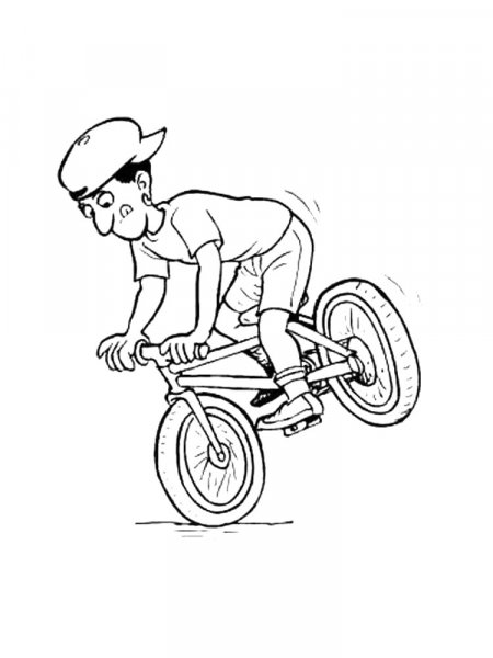 BMX coloring pages