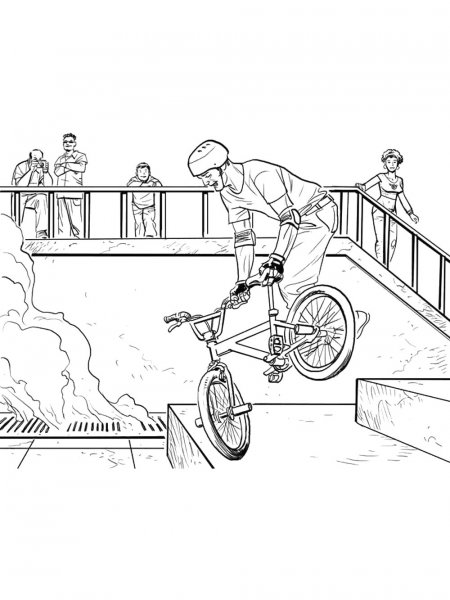 BMX coloring pages