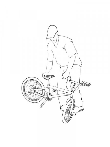 BMX coloring pages