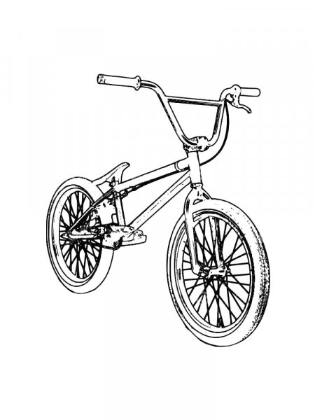 BMX coloring pages