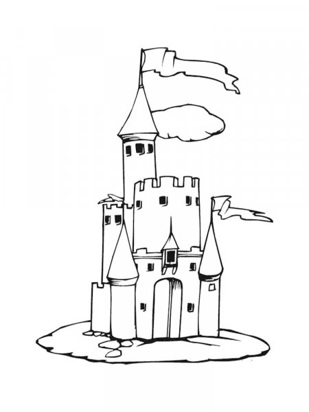 Castle coloring pages