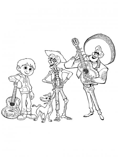 Coco coloring pages