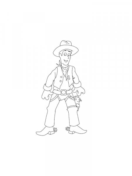 Cowboy coloring pages