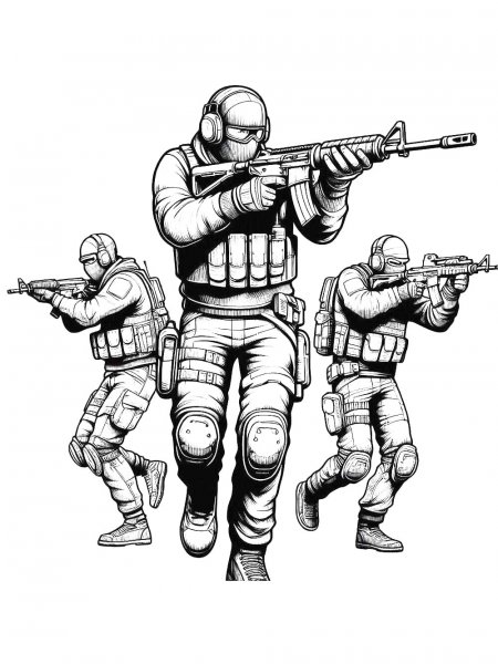CS GO coloring pages