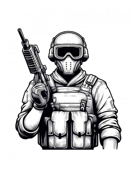 CS GO coloring pages