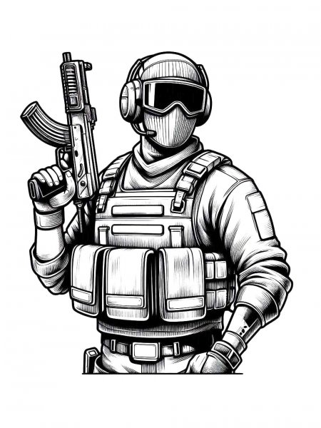 CS GO coloring pages