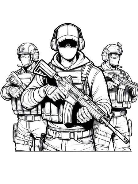 CS GO coloring pages
