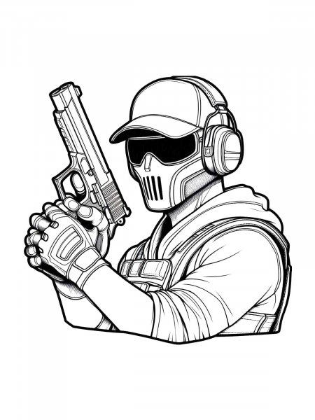 CS GO coloring pages