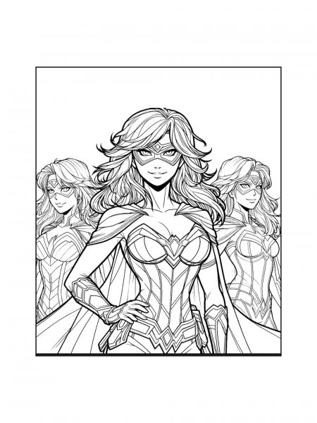 DC Superhero coloring pages
