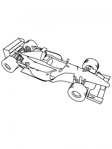 Formula 1 coloring pages