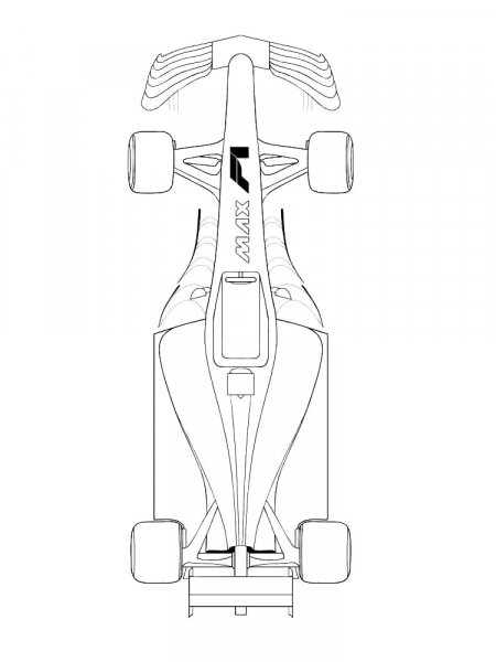 Formula 1 coloring pages
