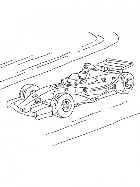 Formula 1 coloring pages