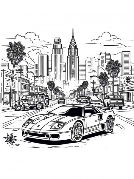GTA coloring pages