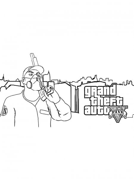 GTA coloring pages