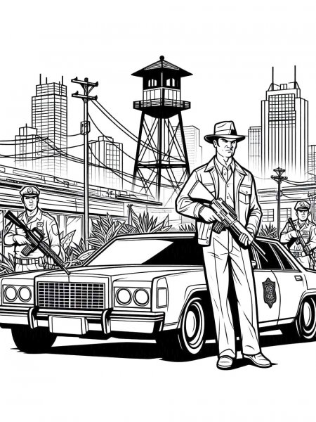 GTA coloring pages