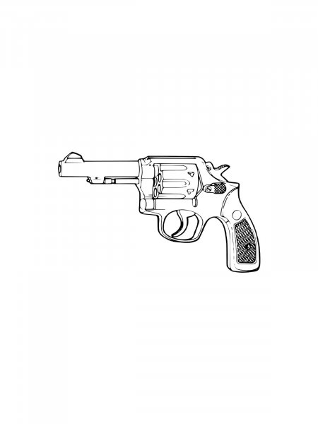 Gun coloring pages
