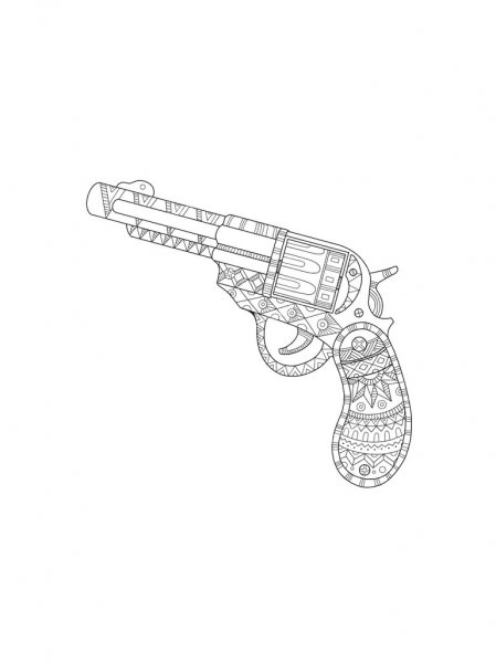 Gun coloring pages