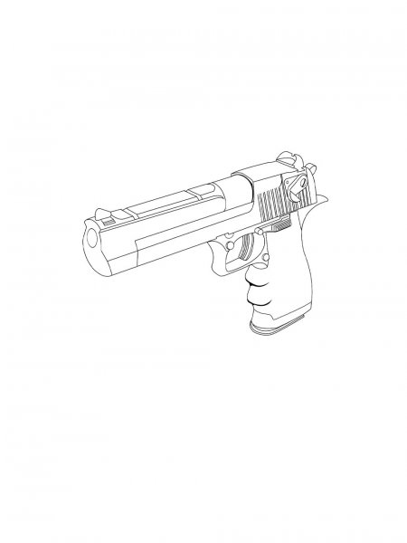 Gun coloring pages