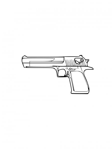 Gun coloring pages