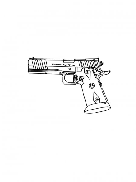 Gun coloring pages