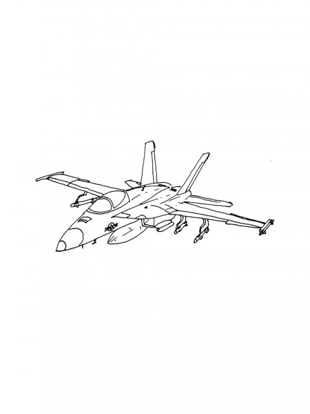 Jet coloring pages