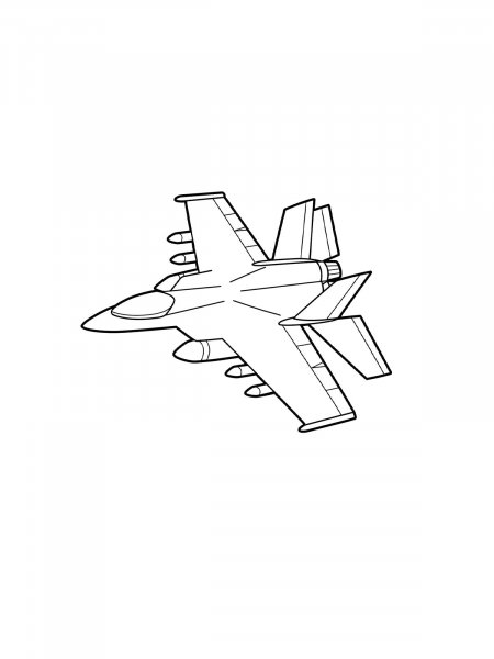 Jet coloring pages