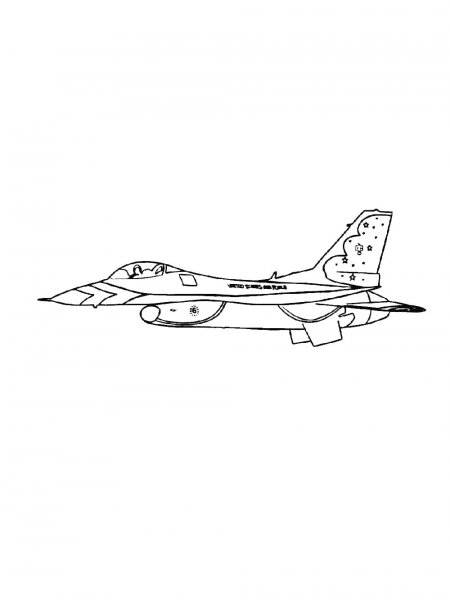 Jet coloring pages