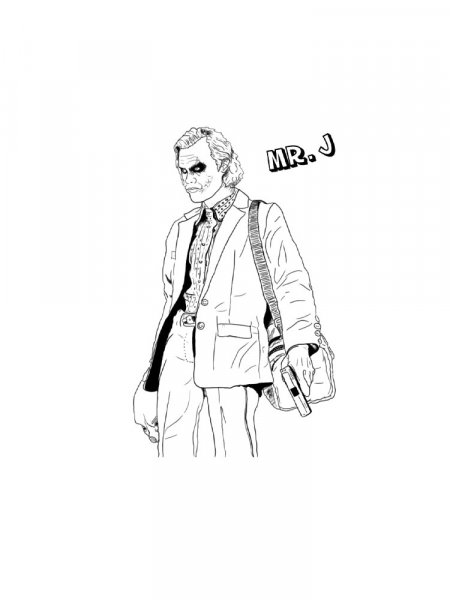 Joker coloring pages
