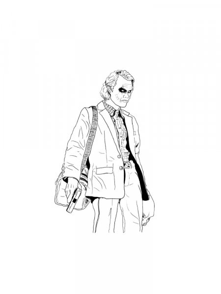 Joker coloring pages