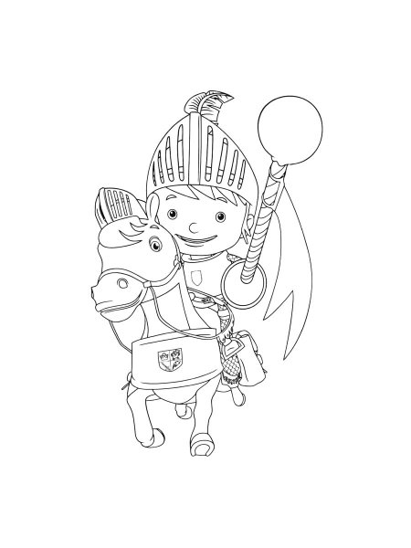 Knight coloring pages