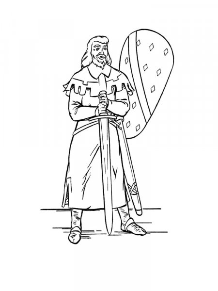 Knight coloring pages