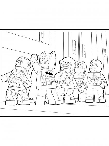 Lego Flash coloring pages