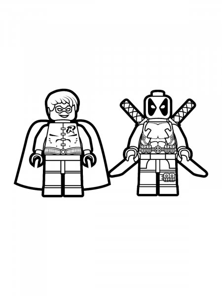 Lego Marvel coloring pages
