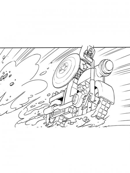 Lego Marvel coloring pages
