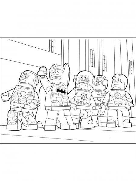 Lego Marvel coloring pages