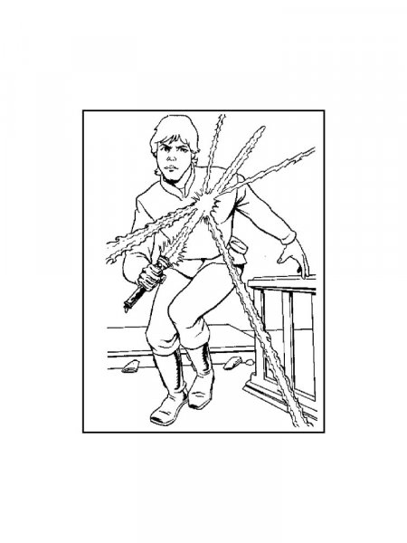 Luke Skywalker coloring pages