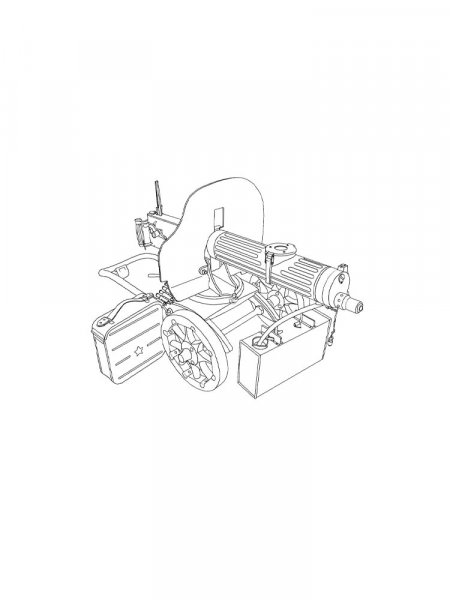 Machine Gun coloring pages