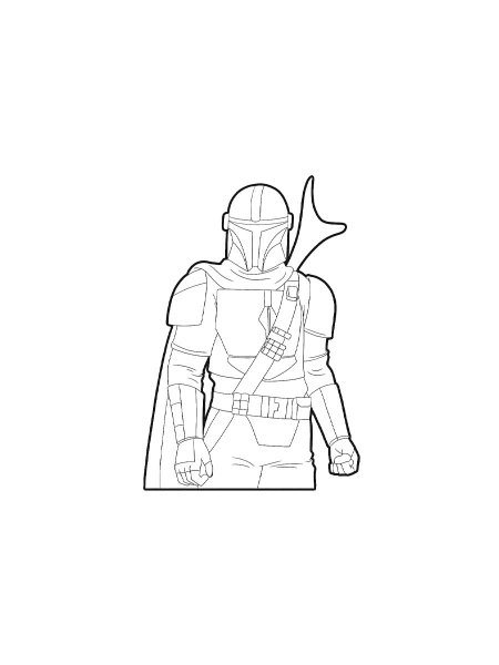 Mandalorian coloring pages