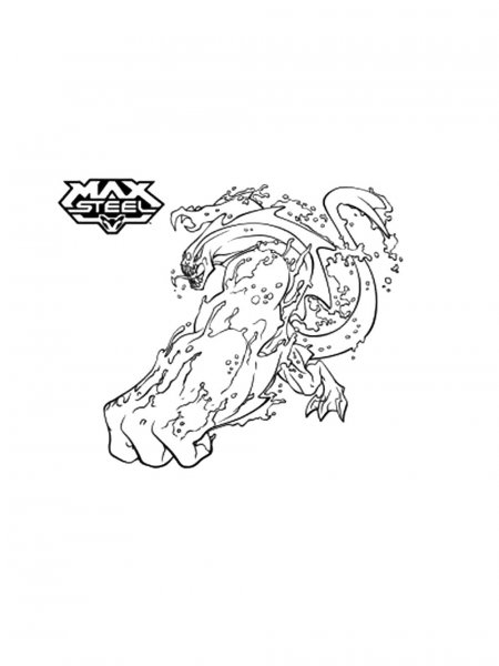 Max steel coloring pages