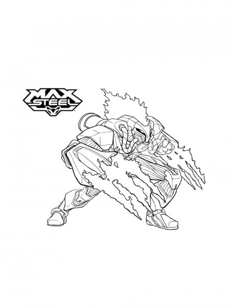Max steel coloring pages