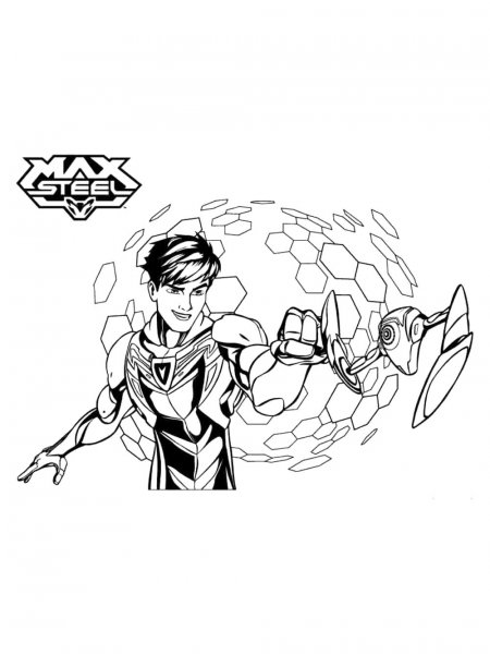 Max steel coloring pages