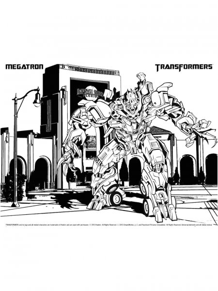 Megatron coloring pages