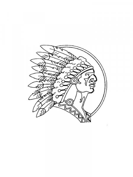 Native American boy coloring pages