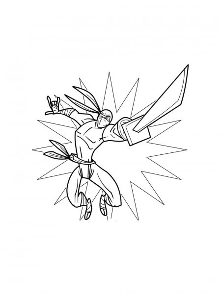 Ninja coloring pages