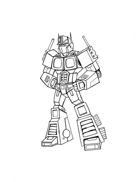 Optimus Prime coloring pages